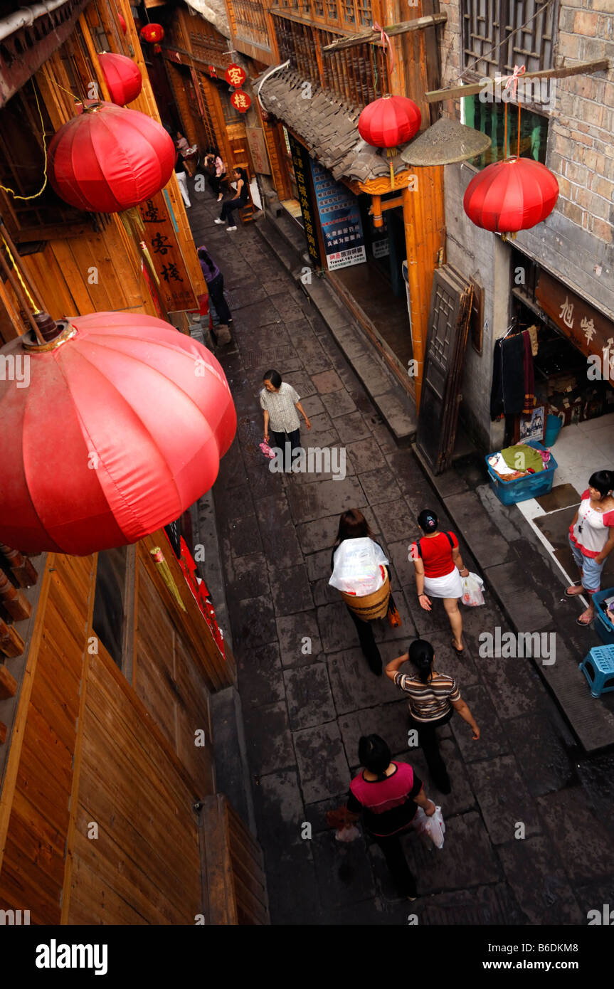 Feng Huang Cheng ancient town, Hunan Province, China Stock Photo - Alamy