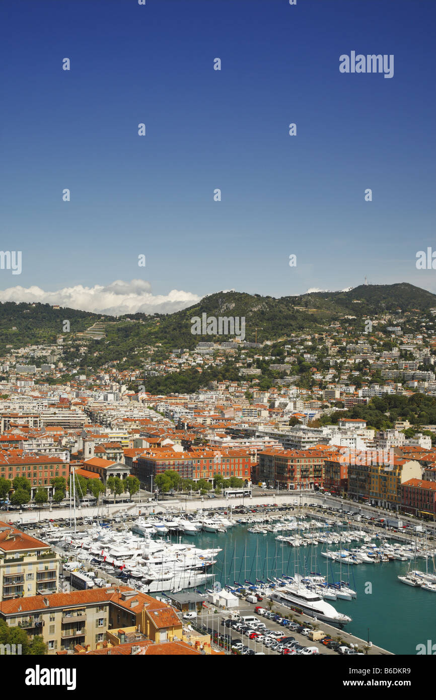 Nice france waterfront aerial hi-res stock photography and images - Alamy