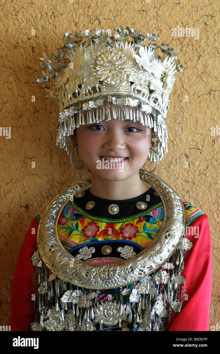 Miao ethnic minority girl Zhangjiajie National Forest Park, Wulingyuan ...