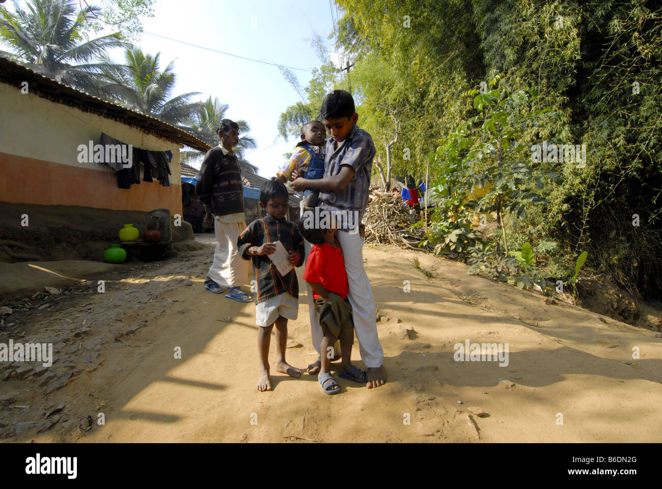 A VILLAGE IN COORG KARNATAKA Stock Photo - Alamy