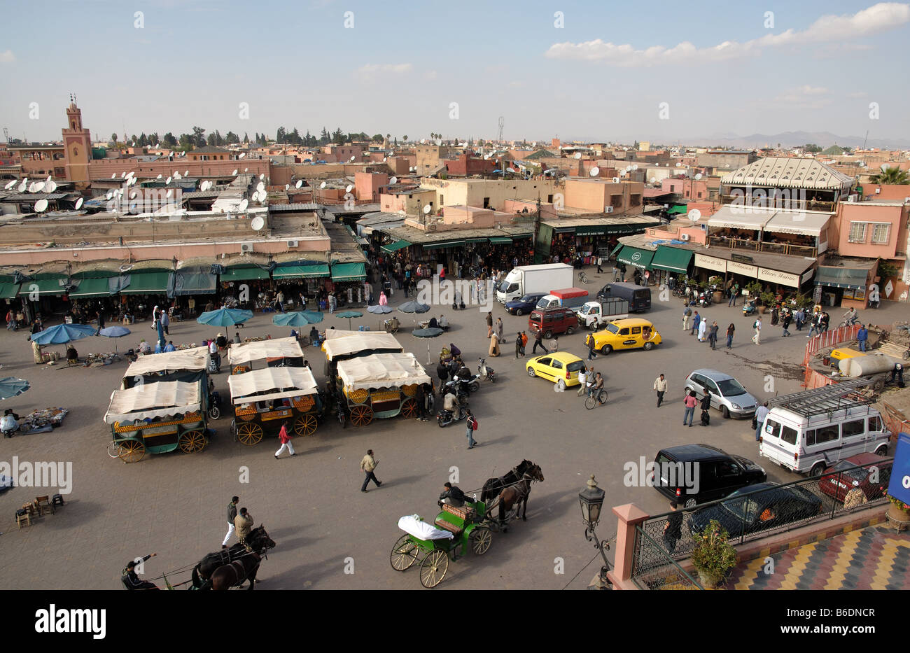 Djemaa el Fna - main square in Marrakech, Morocco Stock Photo - Alamy