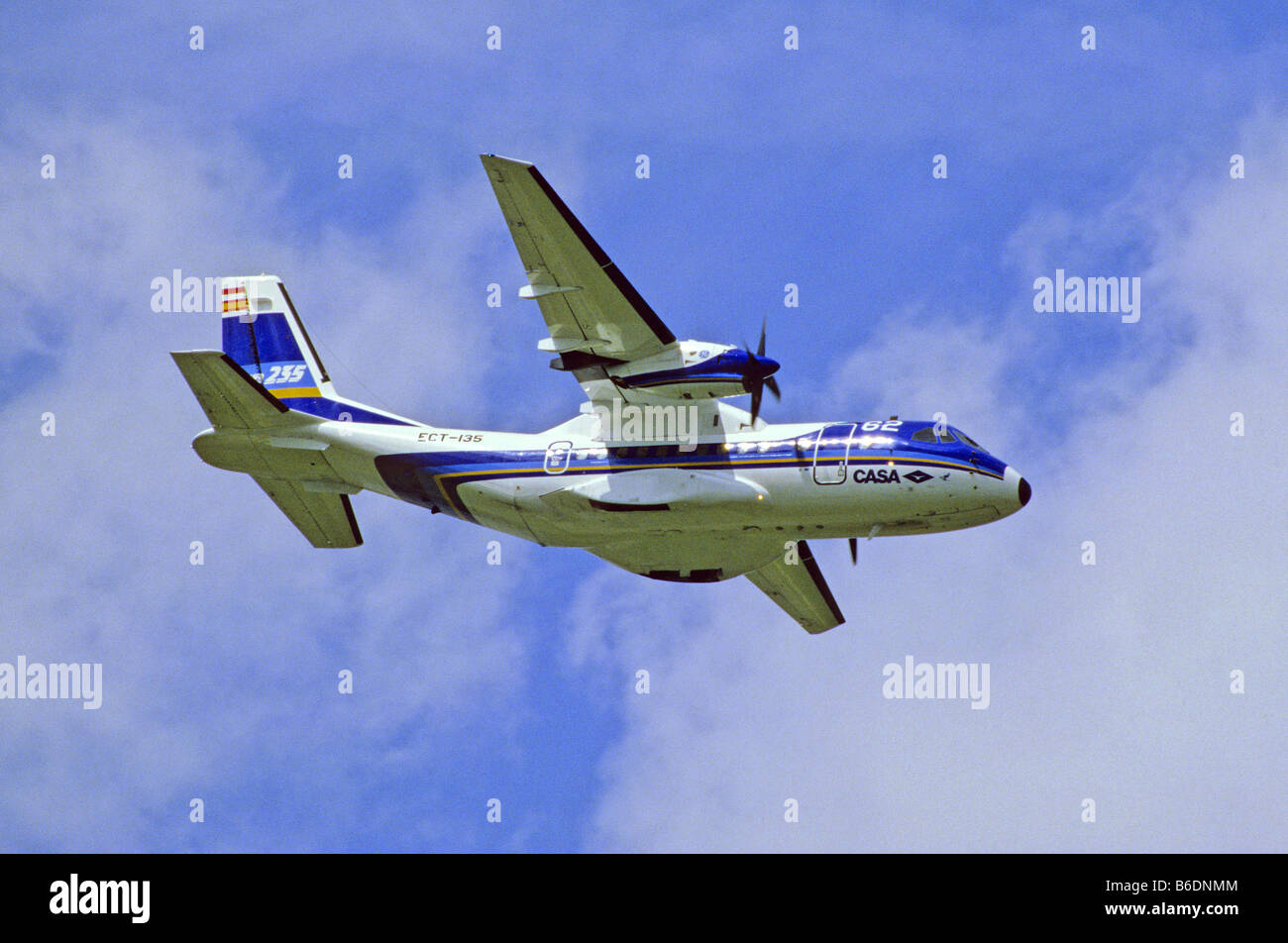 CASA CN-235 medium-range twin-turbo-prop transport aircraft Stock Photo ...