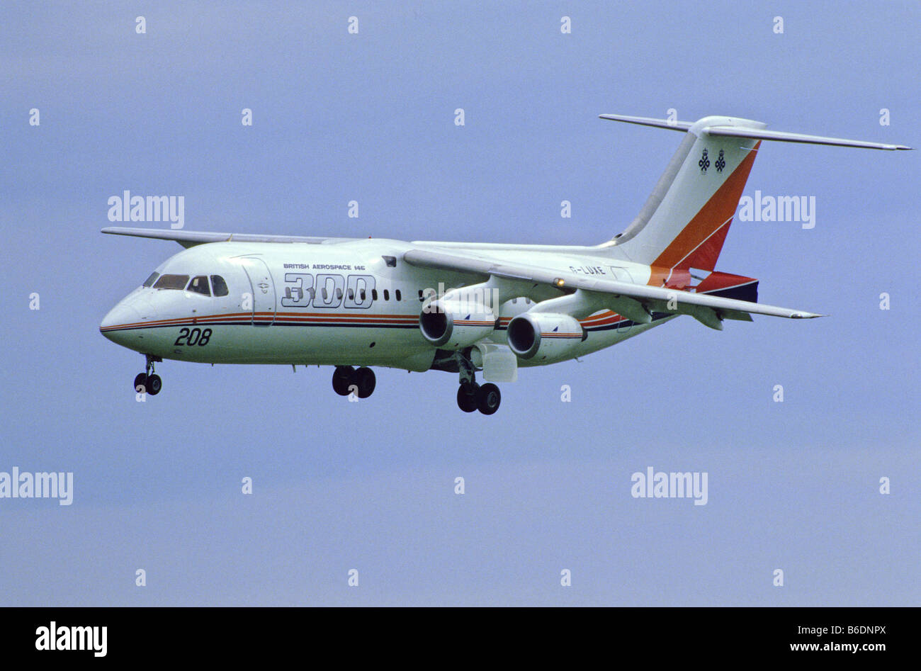 British Aerospace BAe-146-300 Airliner Approach to Land Stock Photo - Alamy