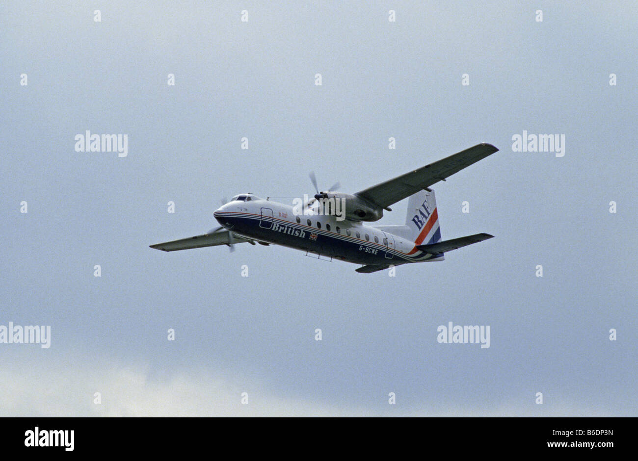 Handley Page HPR-7 Dart Herald 206 Airliner at South End Air Show 1986 ...