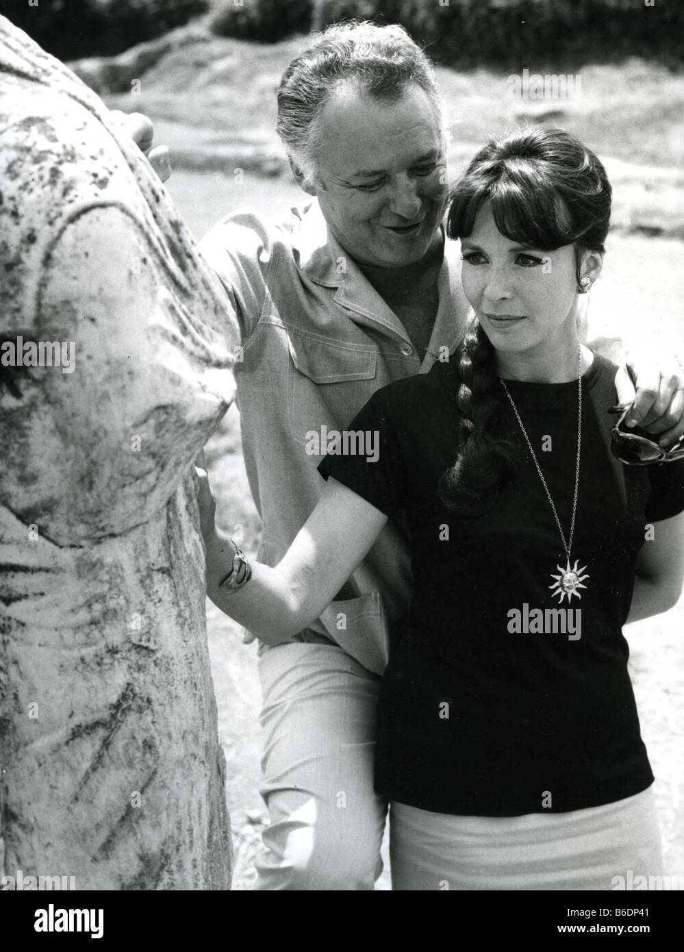 ROD STEIGER US actor with his second wife Claire Bloom in 1965 Stock ...