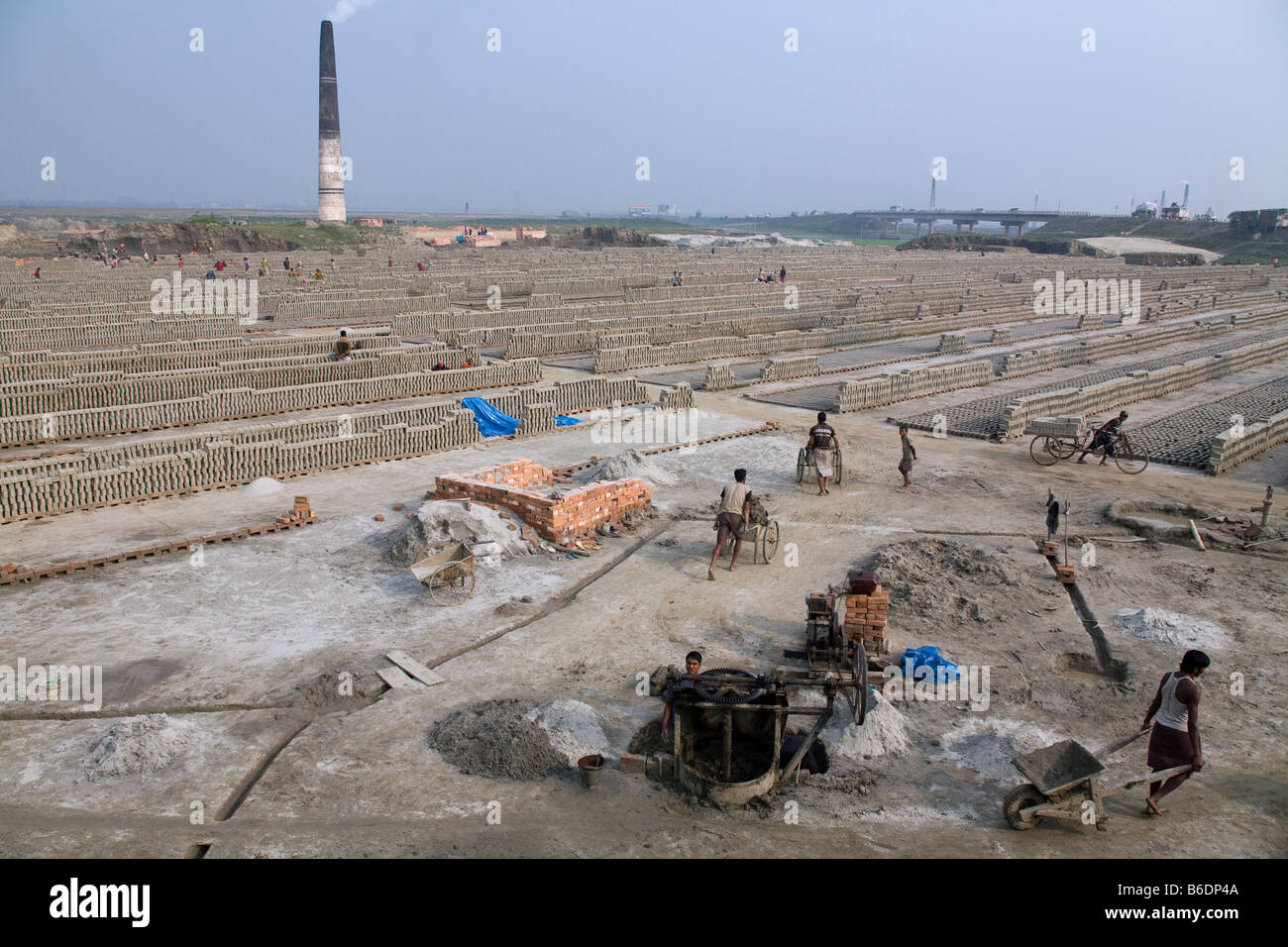A brickfield in Bangladesh Stock Photo - Alamy