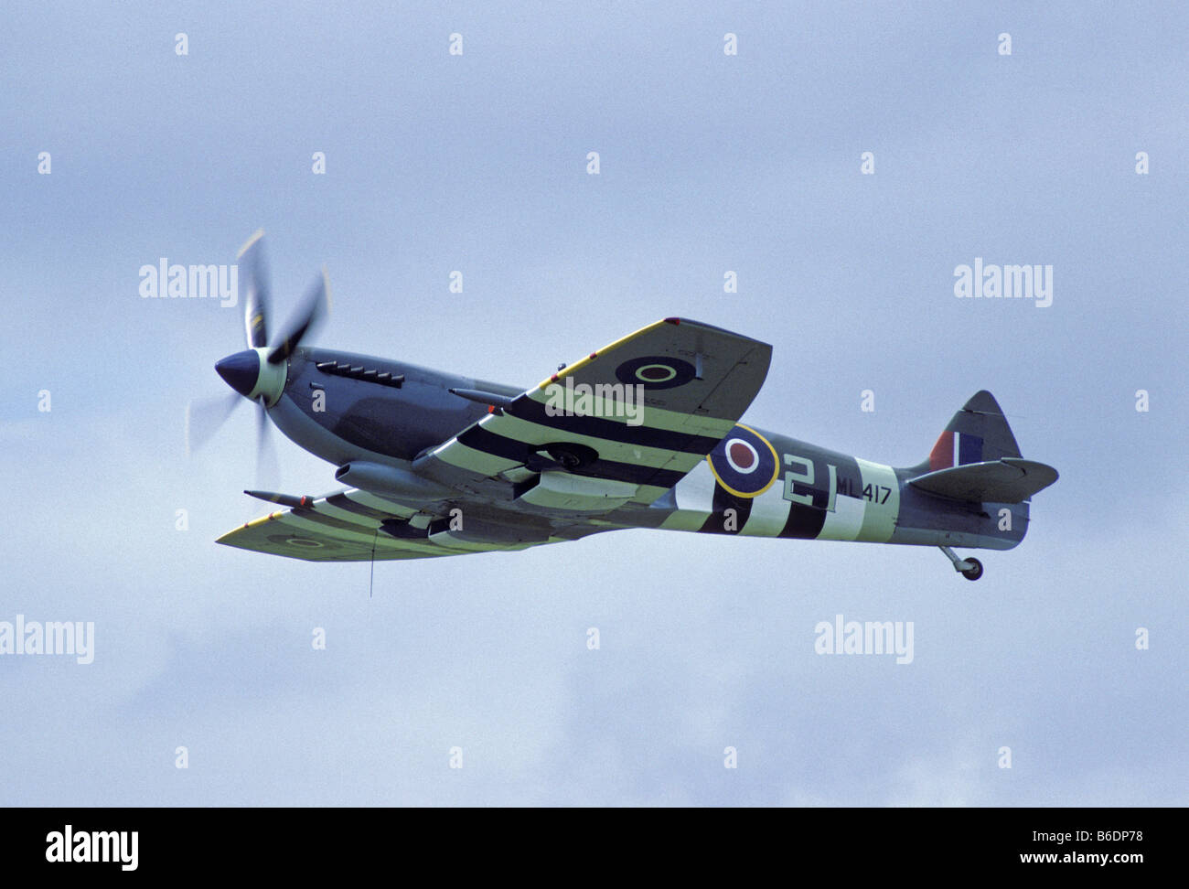 A Spitfire is taking off from Biggin Hill Airfield England Stock Photo ...