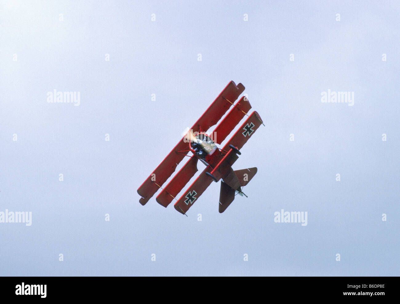 A Replica of Manfred von Richthofen's Red Fokker Dr.I Triplane flying ...