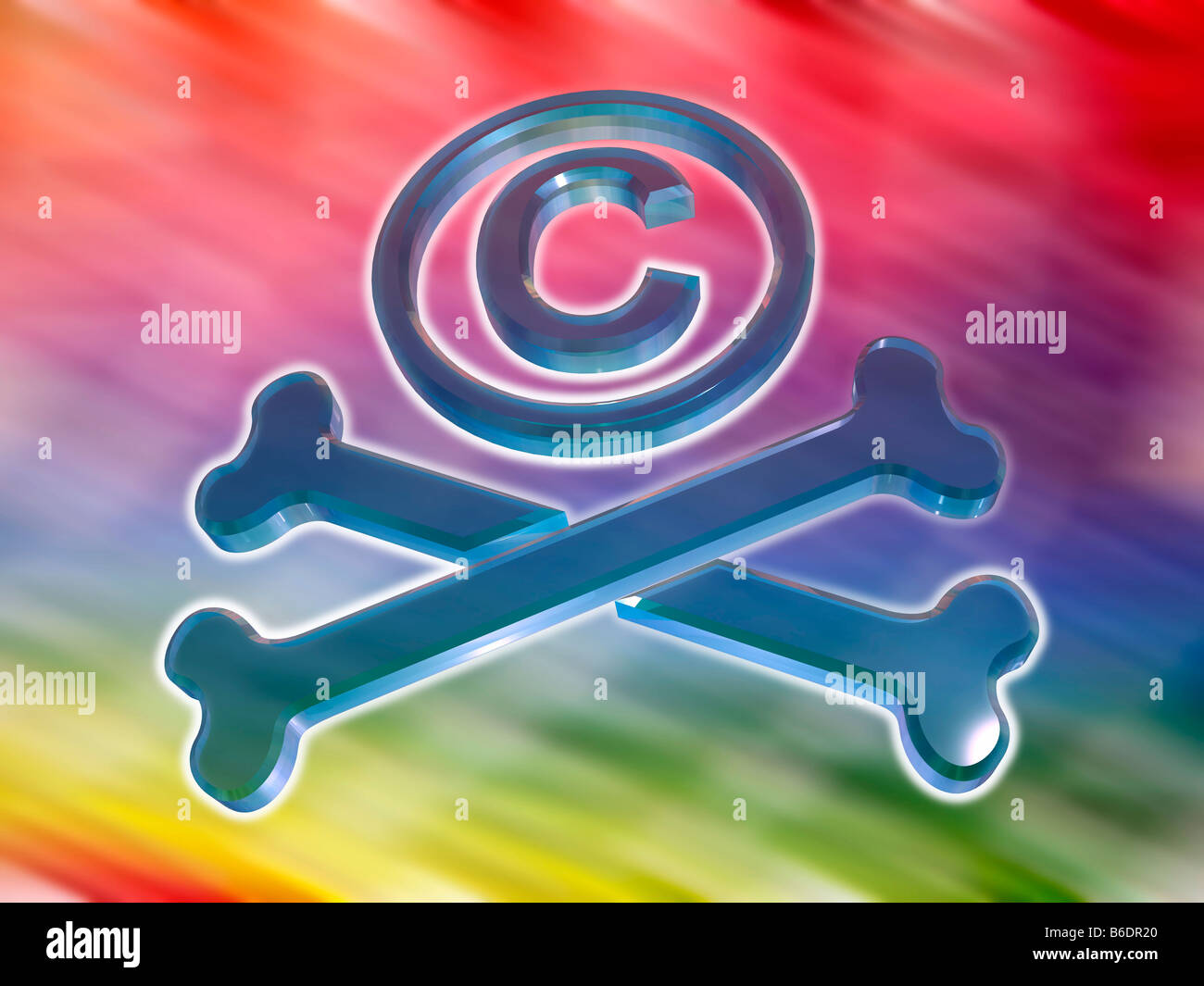 Copyright piracy, conceptual computer artwork Stock Photo - Alamy