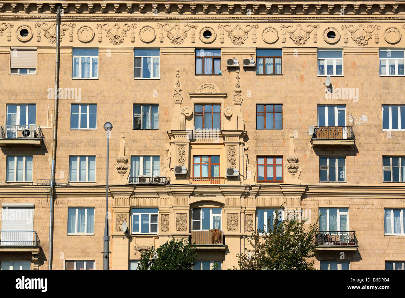City architecture, Stalin era buildings (1930s), view from Moskva river ...