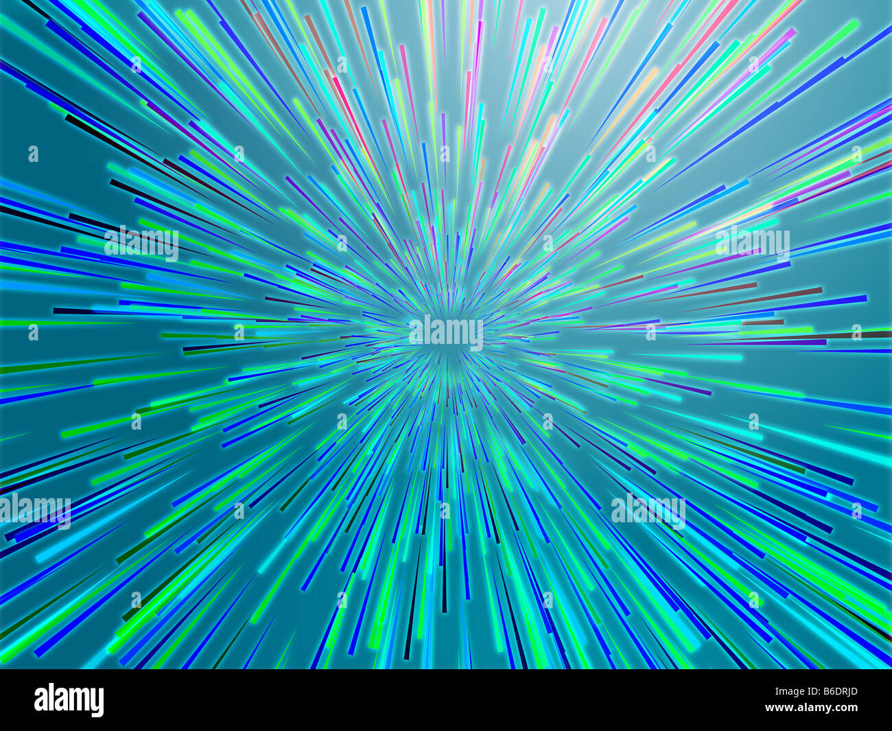 Central bursting explosion of dynamic lines of light Stock Photo - Alamy