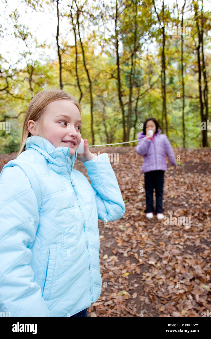 Cup and string telephone hi-res stock photography and images - Alamy