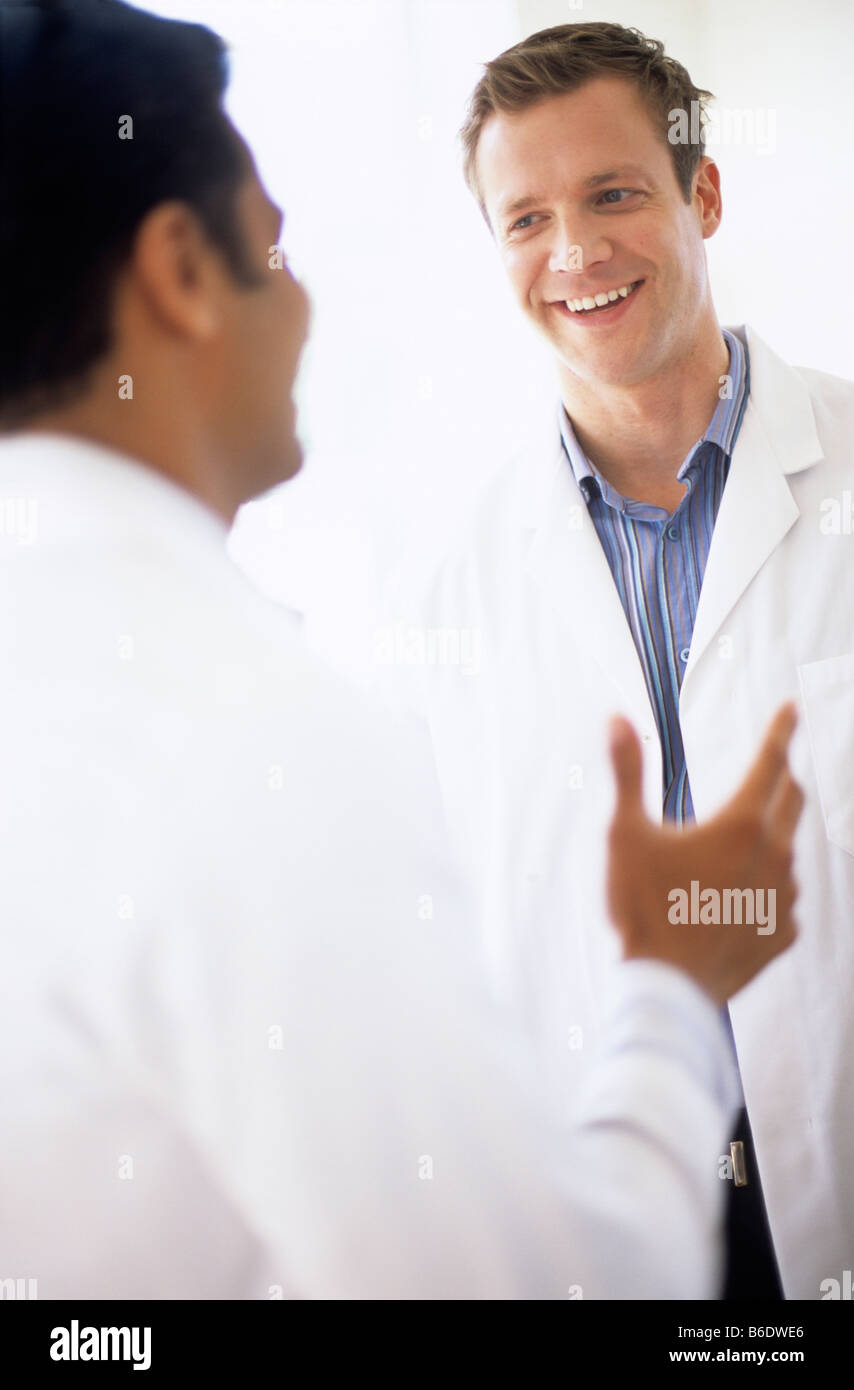 Close up two doctors talking hi-res stock photography and images - Alamy