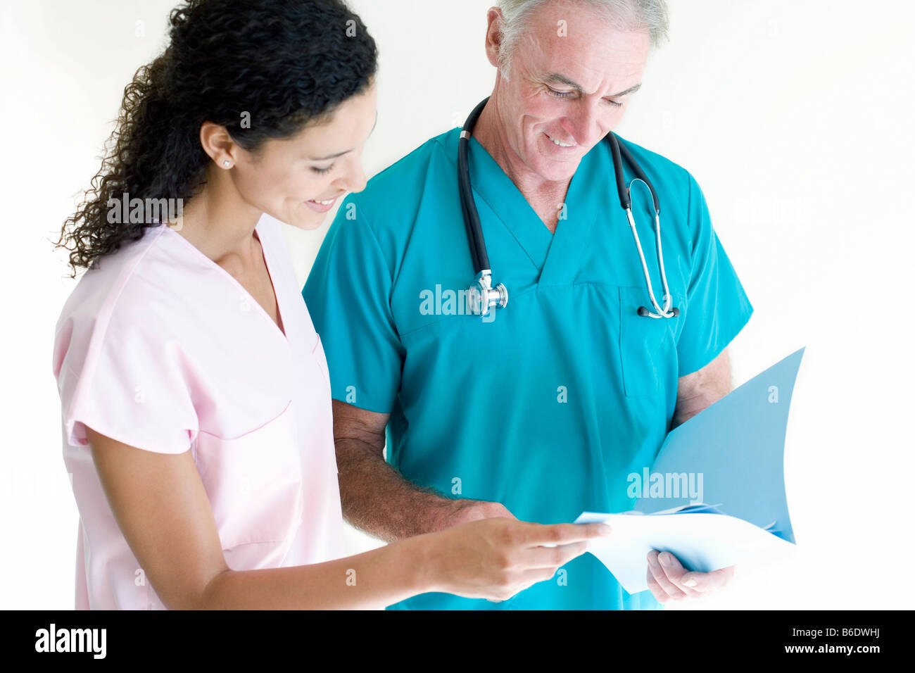 Medical personnel talking, standing hi-res stock photography and images ...