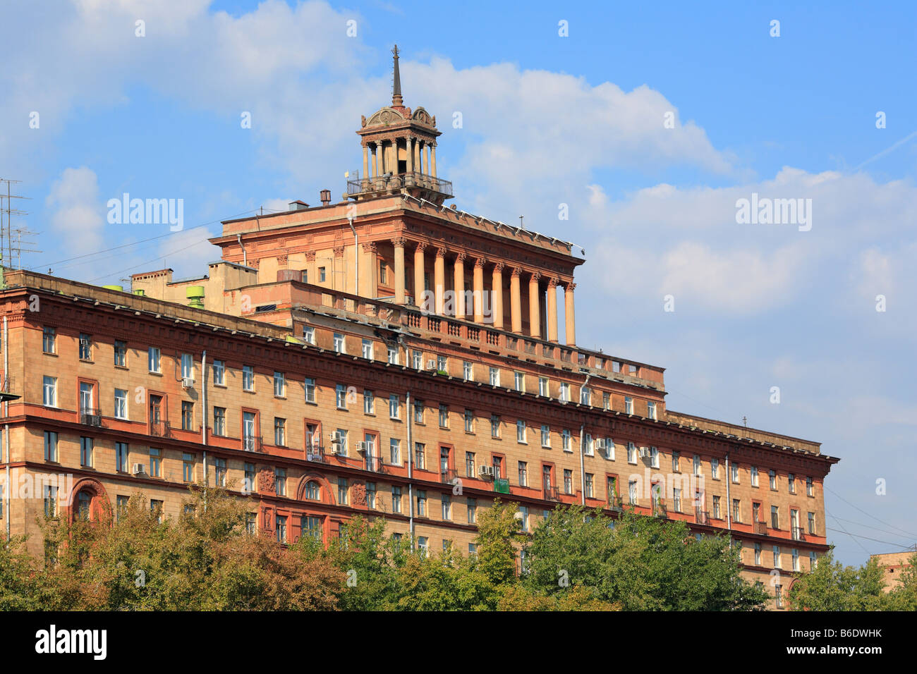 City architecture, Stalin era buildings (1930s), view from Moskva Stock ...