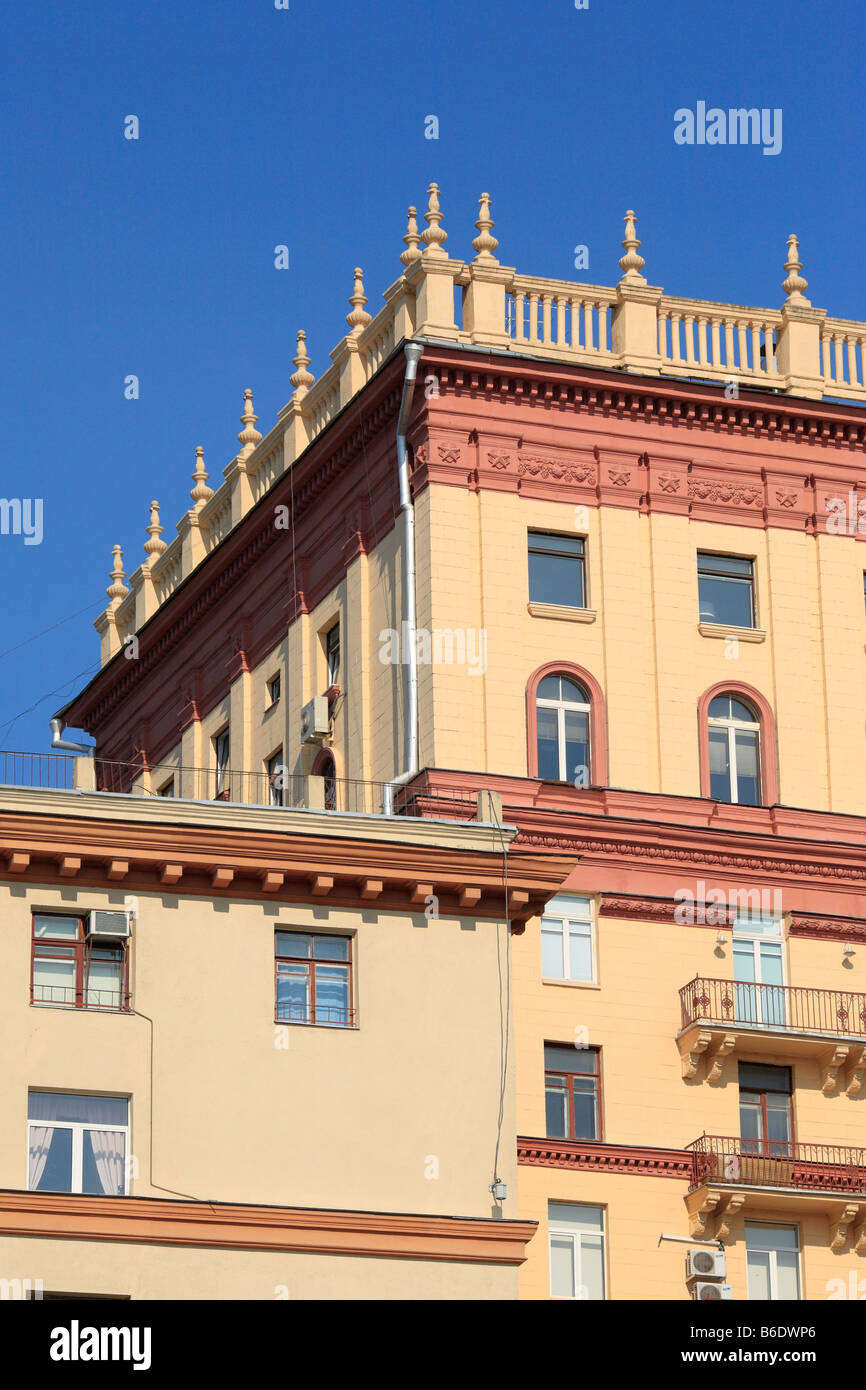 City architecture, Stalin era buildings (1930s), view from Moskva river ...