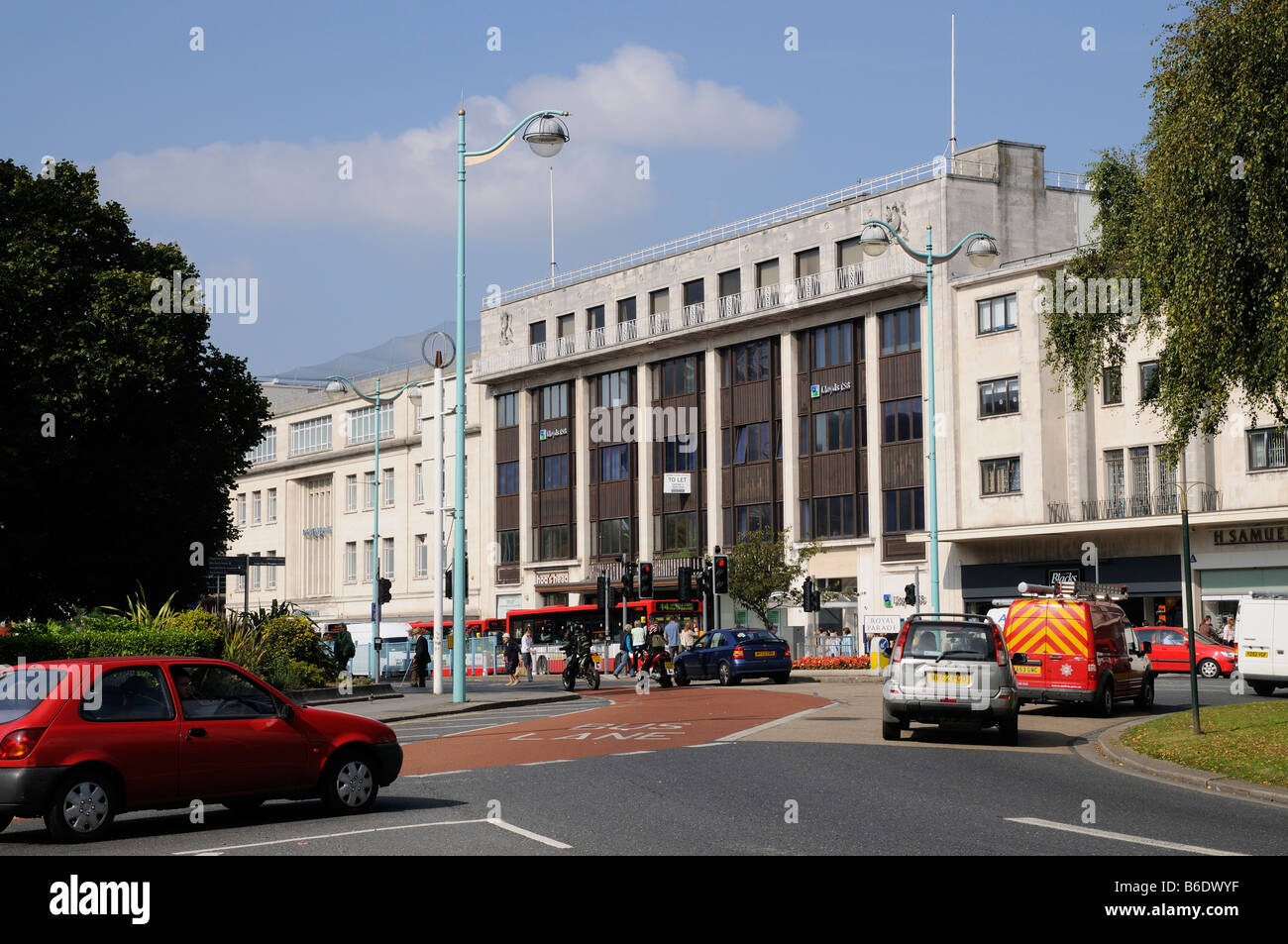 Royal Parade Plymouth city centre Devon England UK Stock Photo - Alamy