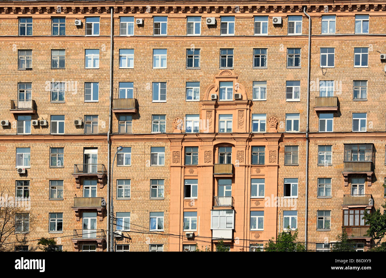 City architecture, Stalin era buildings (1930s), view from Moskva river ...