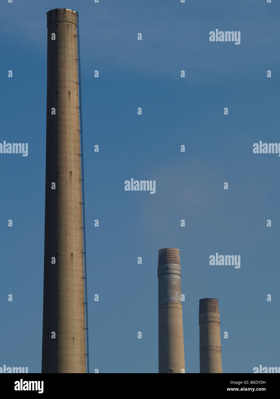 Three metal chimneys hi-res stock photography and images - Alamy