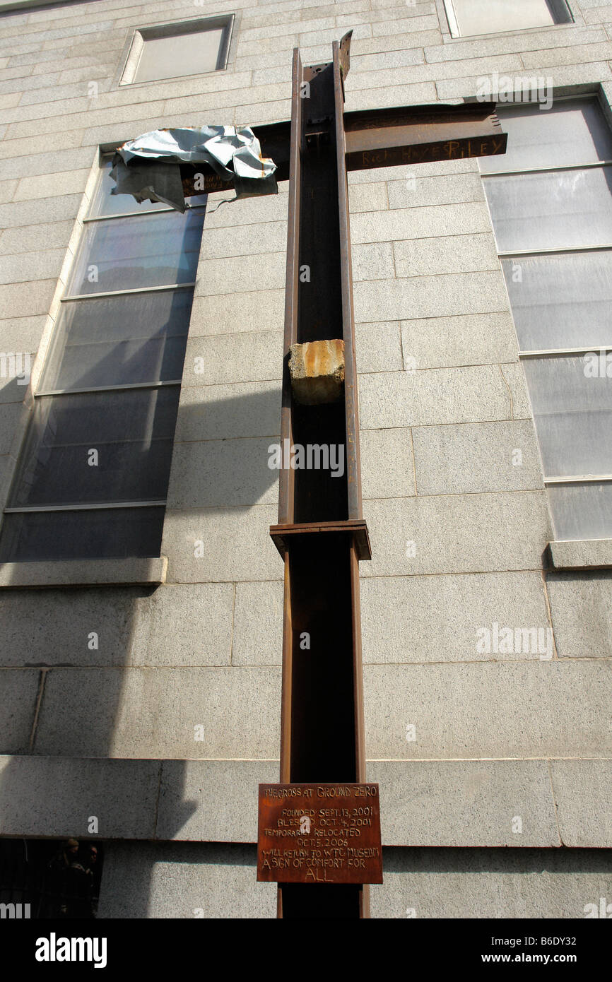 World Trade Center Cross AKA Ground Zero Cross Near Site of September ...