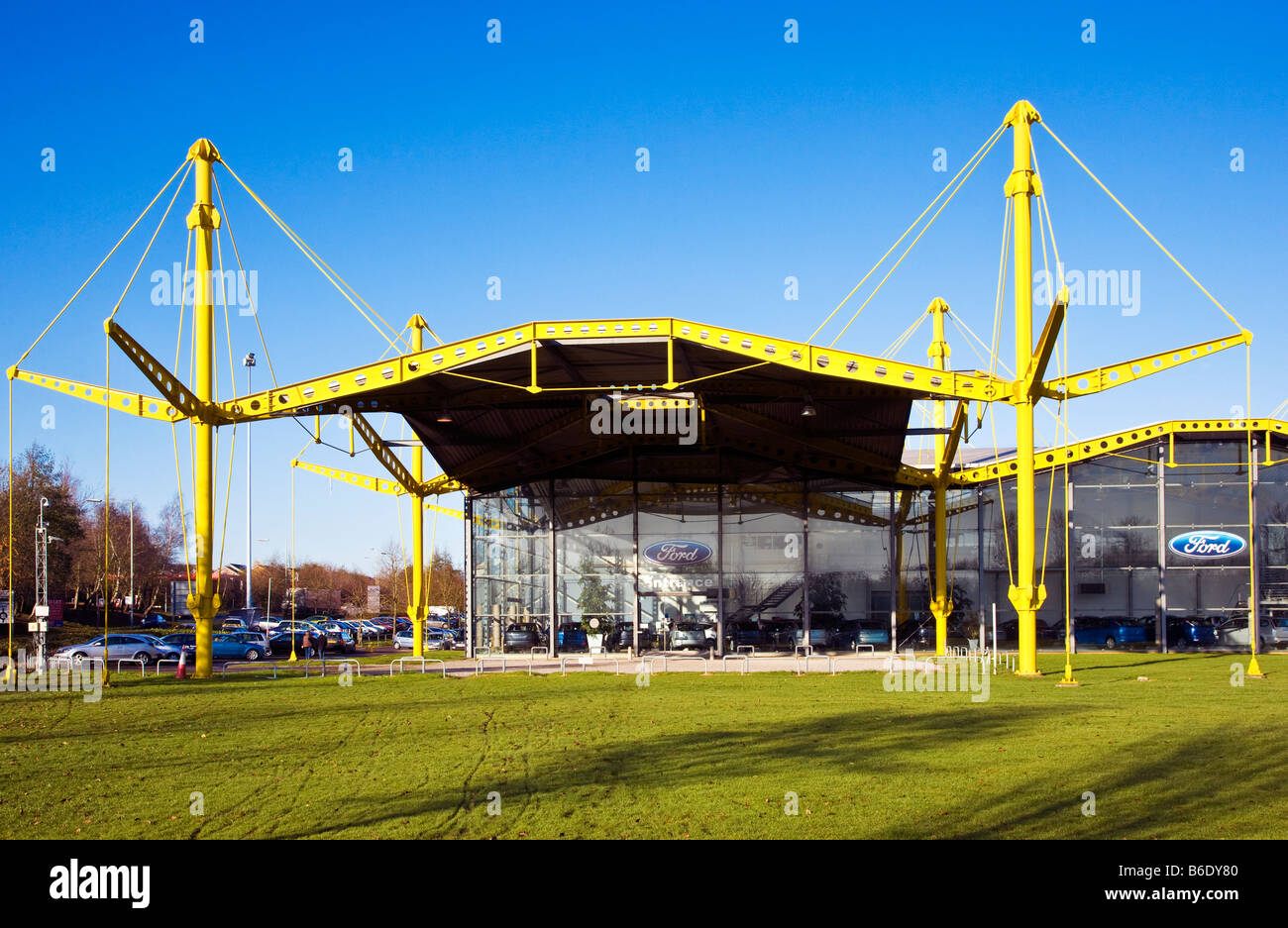 Yellow Spectrum Building designed by Sir Norman Foster in Swindon ...