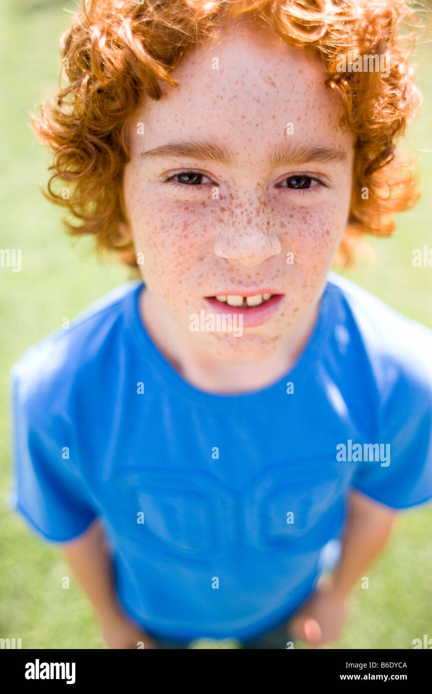 Scowl boy hi-res stock photography and images - Alamy