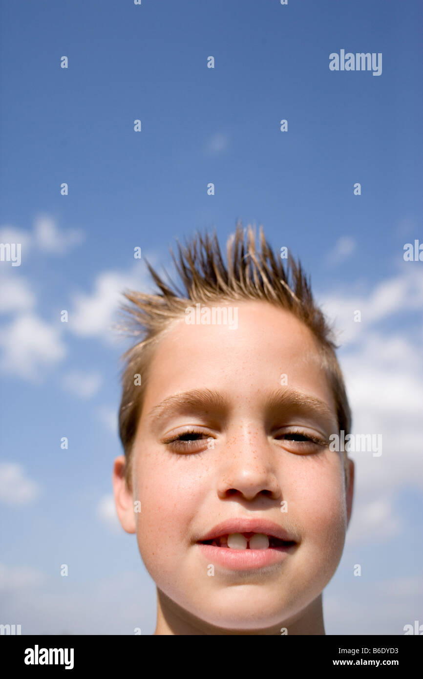 Boy's face Stock Photo: 21205215 - Alamy