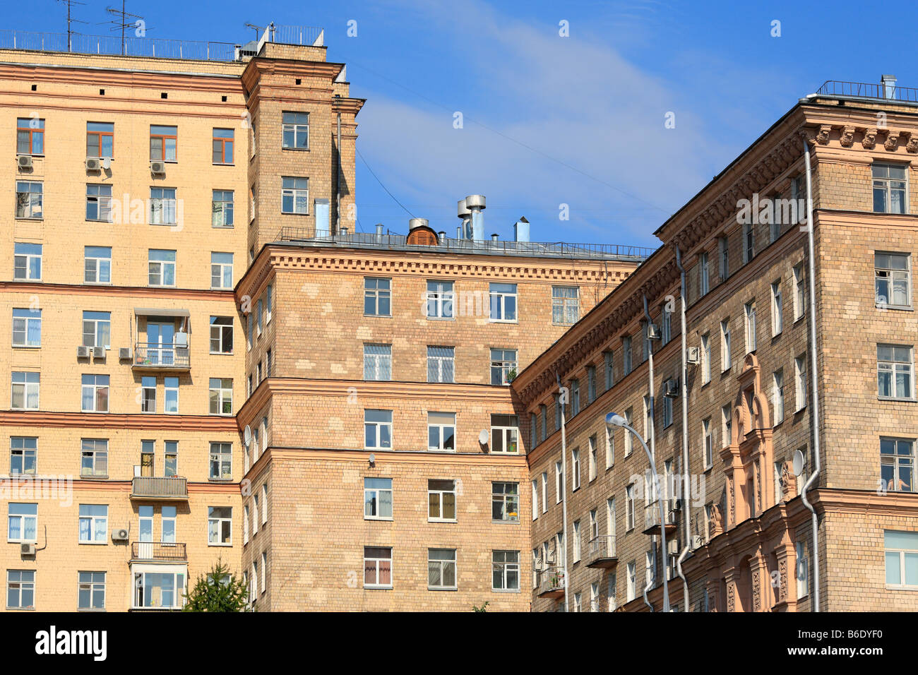 City architecture, Stalin era buildings (1930s), view from Moskva river ...
