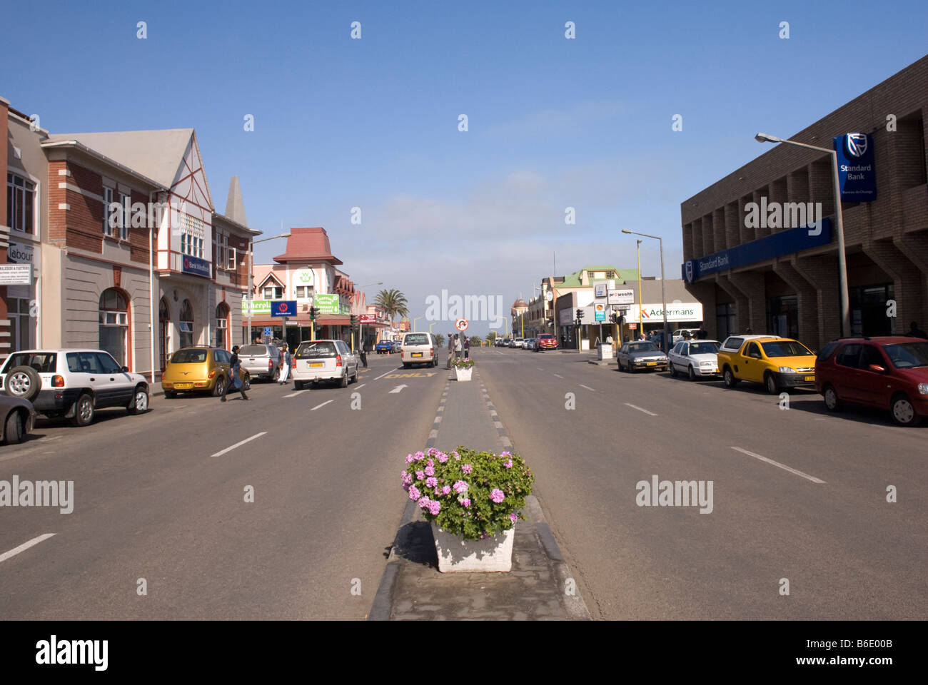 Swakopmund town centre, Namibia Stock Photo - Alamy