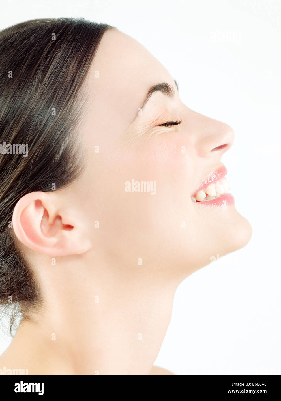 Profile side view she hi-res stock photography and images - Alamy