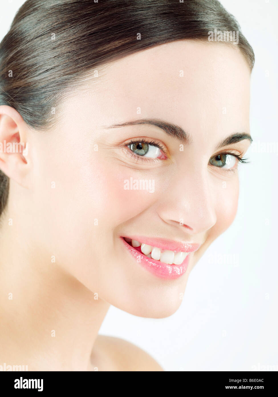 Happy woman. She is 21 years old Stock Photo - Alamy