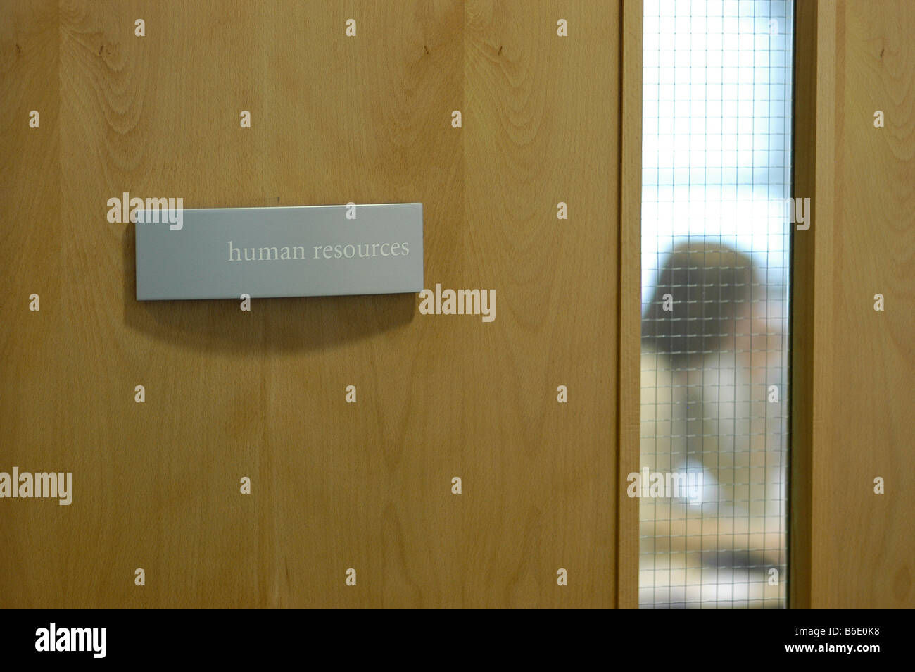 Door to Human Resources Stock Photo - Alamy