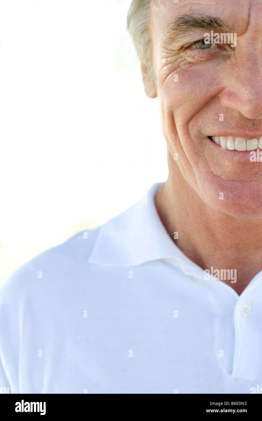 Happy man laughing Stock Photo - Alamy
