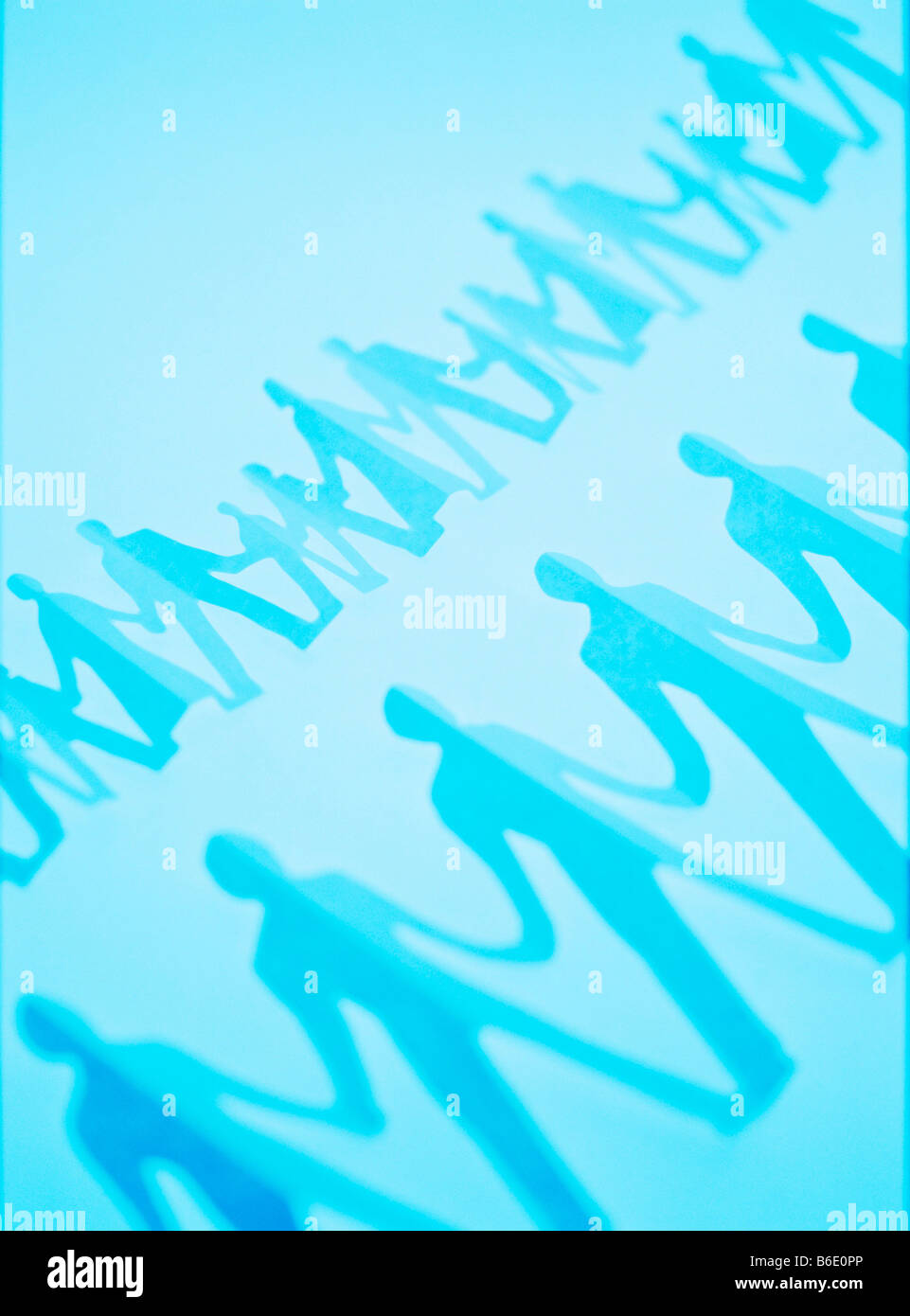 Human shapes. Conceptual image of human shapes cut from paper Stock ...