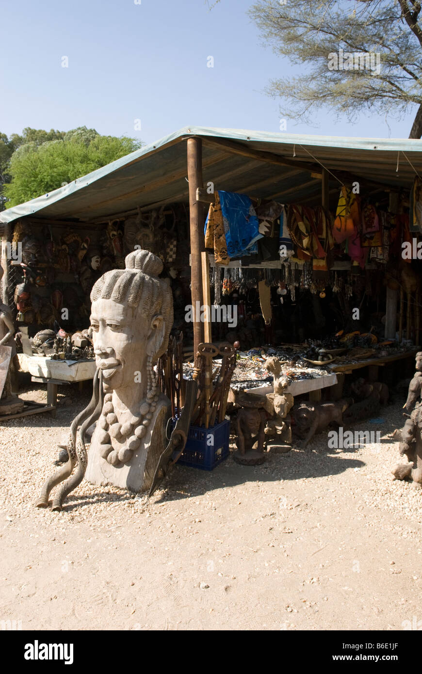 The craft and wood carving market Okahandja, Namibia Stock Photo - Alamy