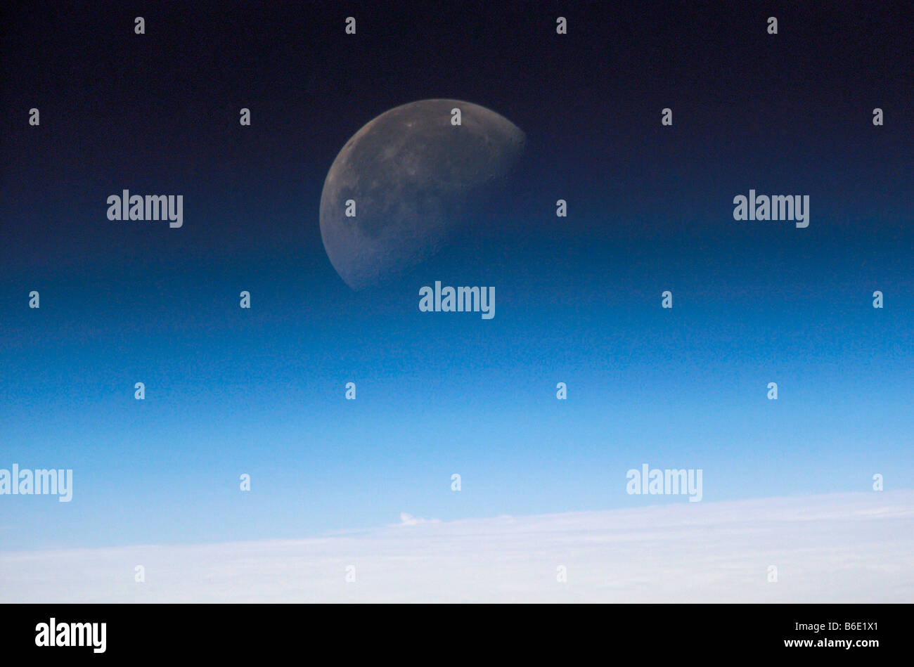 Moon seen from the International Space Station Stock Photo - Alamy