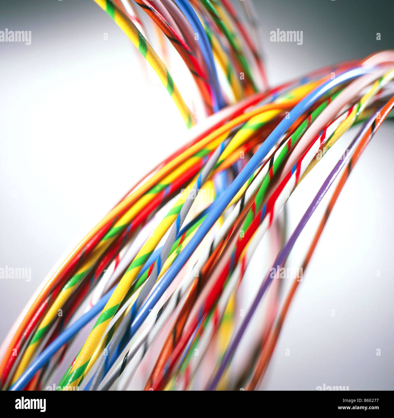 Coloured electrical cables hi-res stock photography and images - Alamy