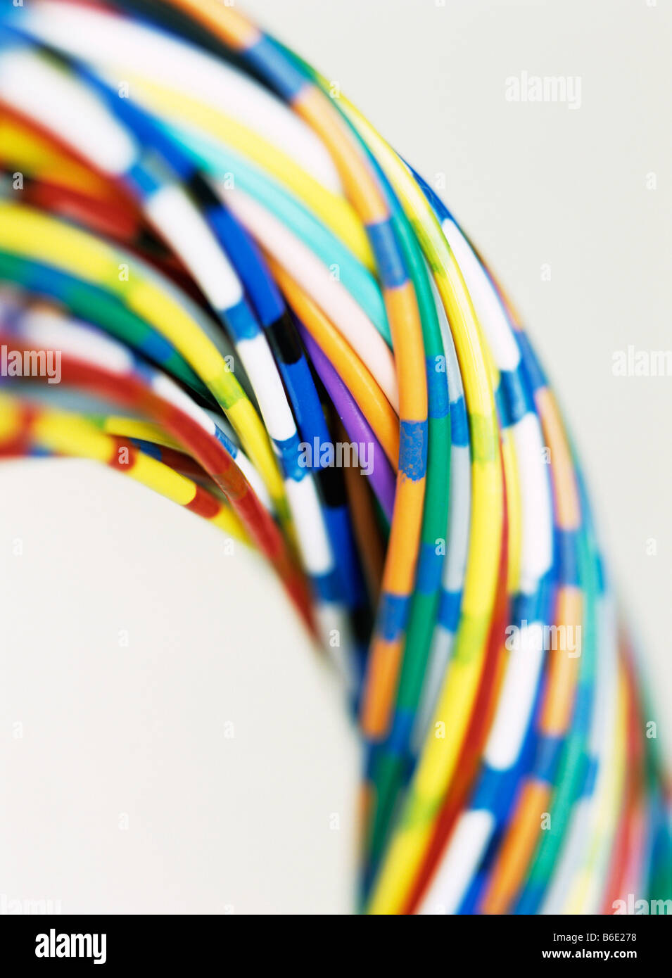 Coloured electrical cables hi-res stock photography and images - Alamy