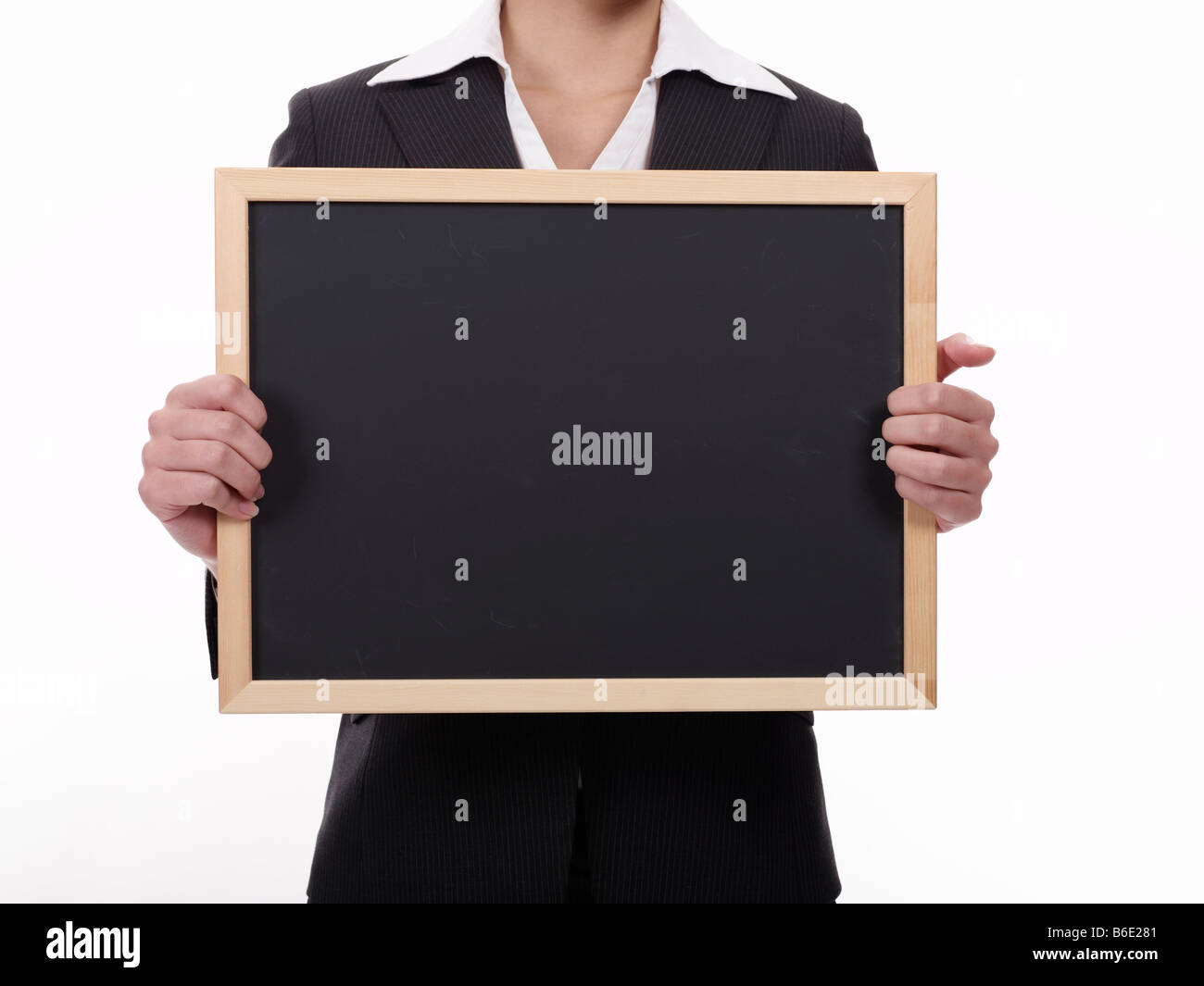 Businesswoman blackboard hi-res stock photography and images - Alamy