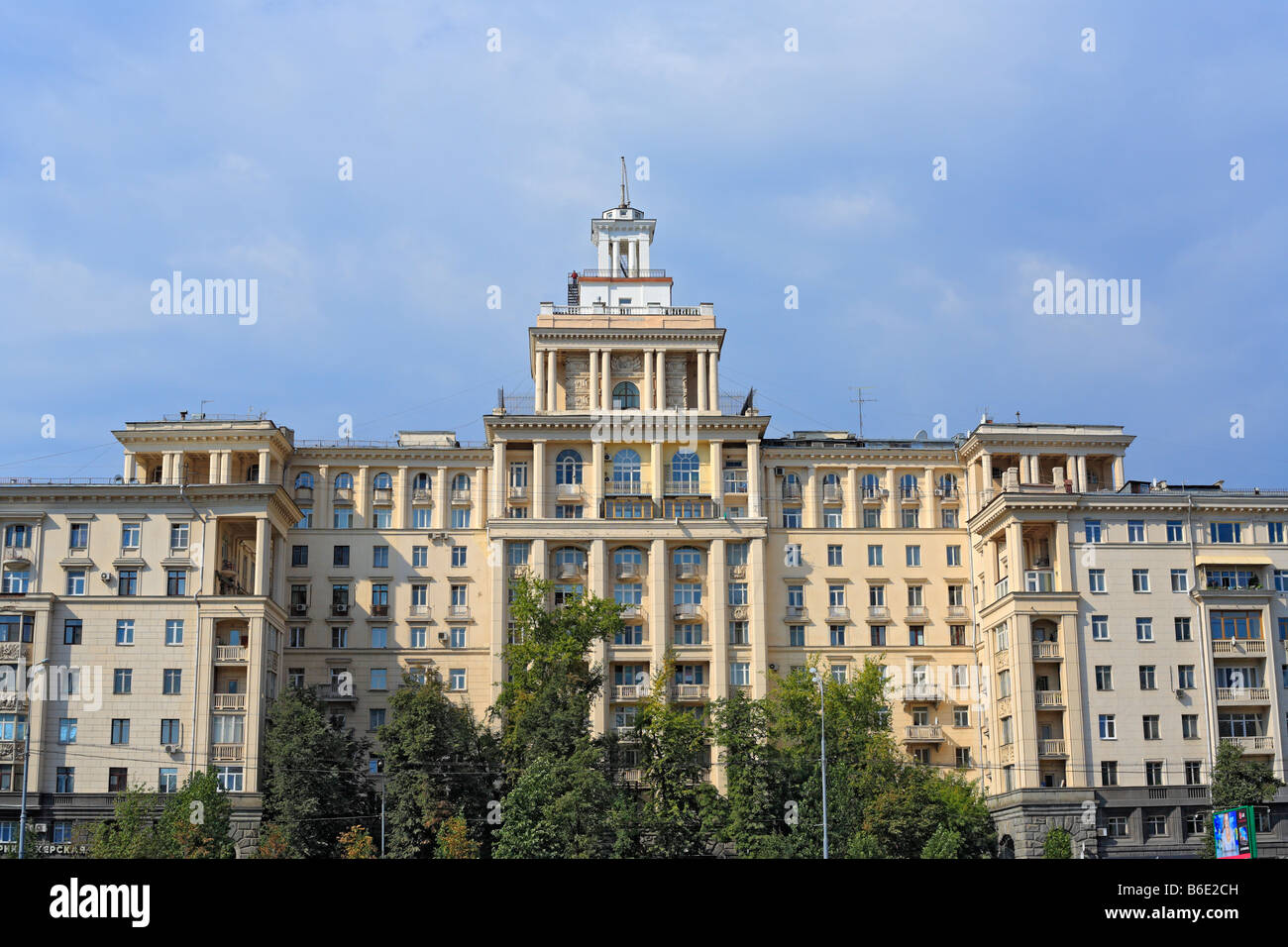 City architecture, Stalin era buildings (1930s), view from Moskva river ...
