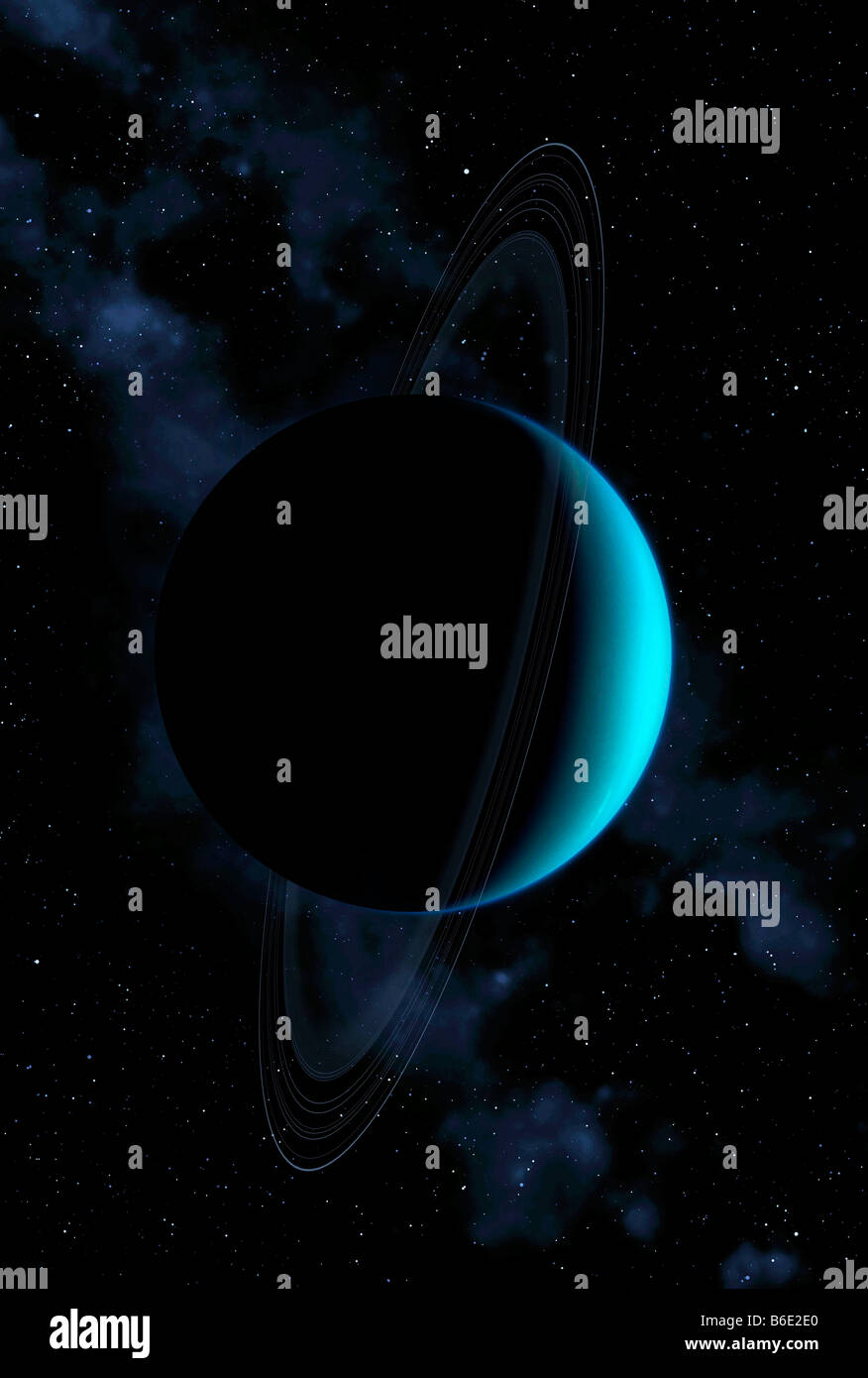 Uranus Artwork Of The Seventh Planet From The Sunand The Third Largest In The Solar System