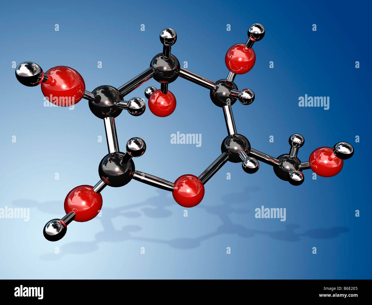 Glucose, molecular model Stock Photo - Alamy