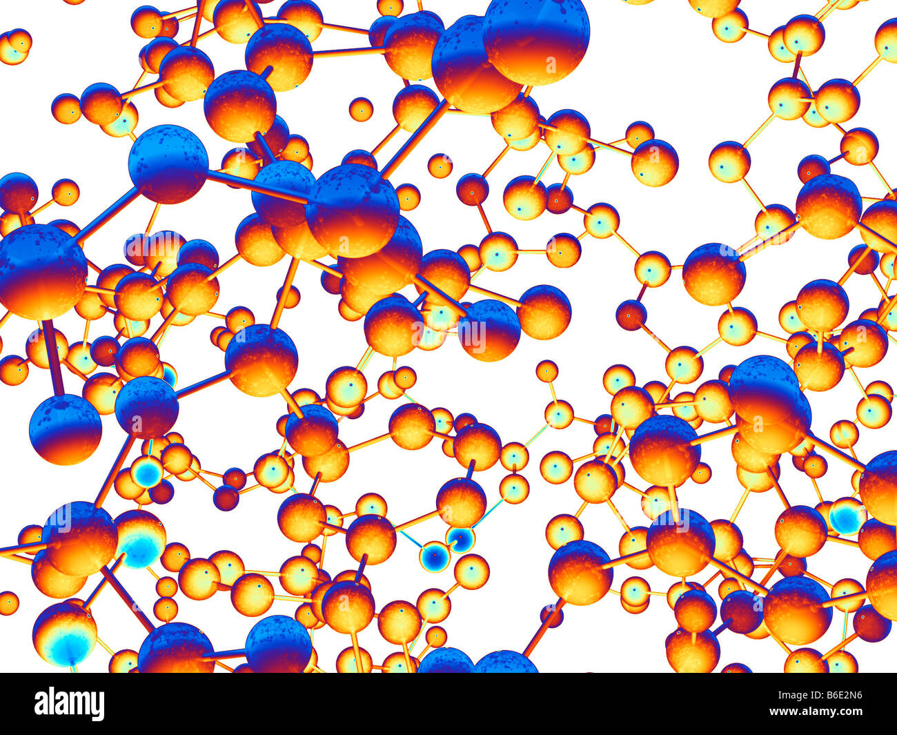 Molecular structures, computer artwork Stock Photo - Alamy