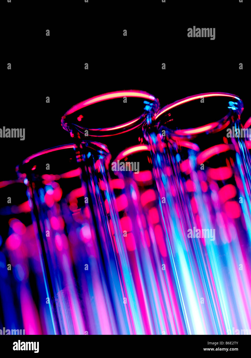 Empty test tubes in a rack hi-res stock photography and images - Alamy