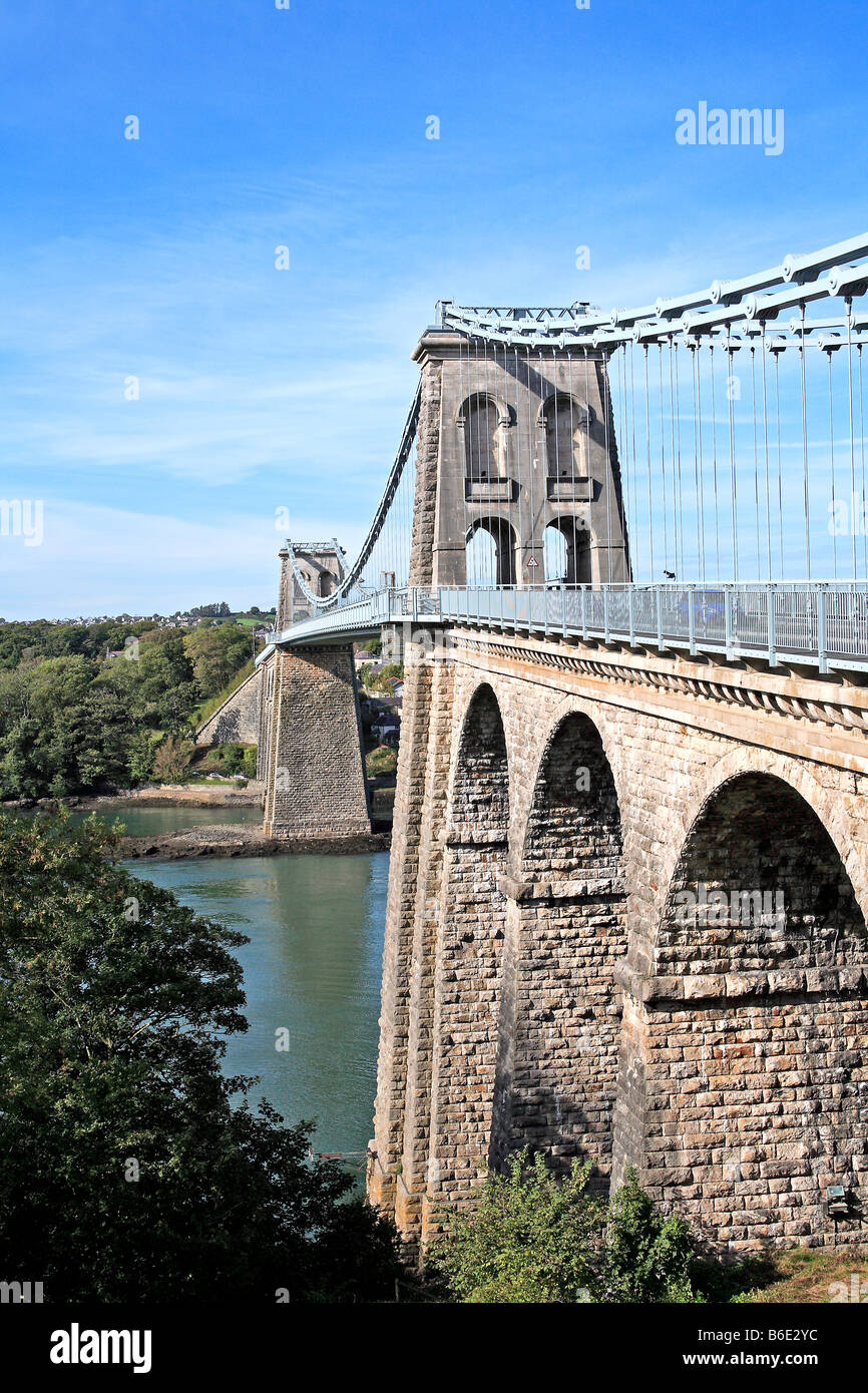 1695 Menai Straits Bridge Anglesey North Wales Stock Photo - Alamy