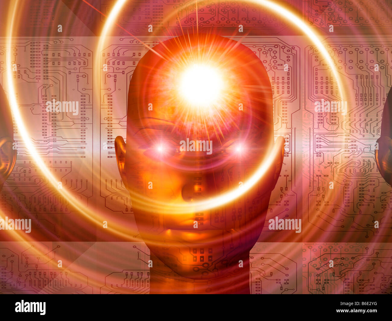 Artificial intelligence, conceptual computer artwork Stock Photo - Alamy