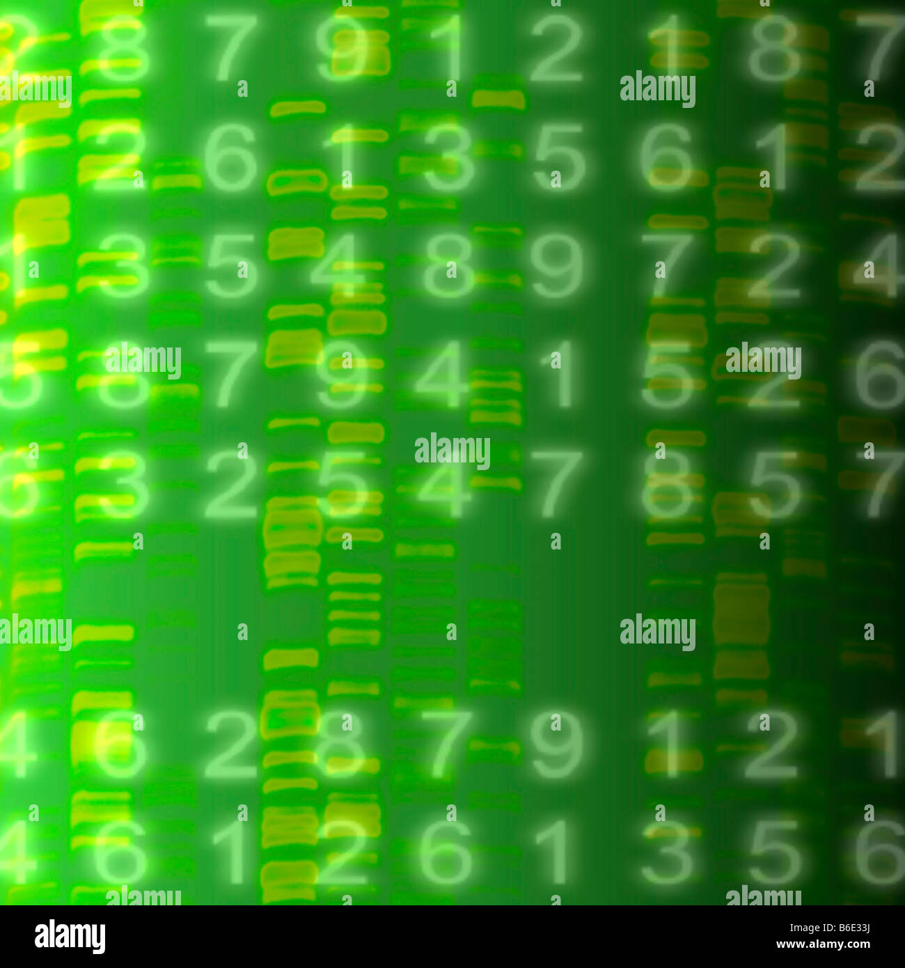 DNA Radiograph Shows Nucleotide Sequence Stock Photo - Alamy