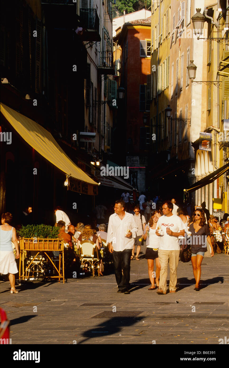 Walking in the old town hi-res stock photography and images - Alamy
