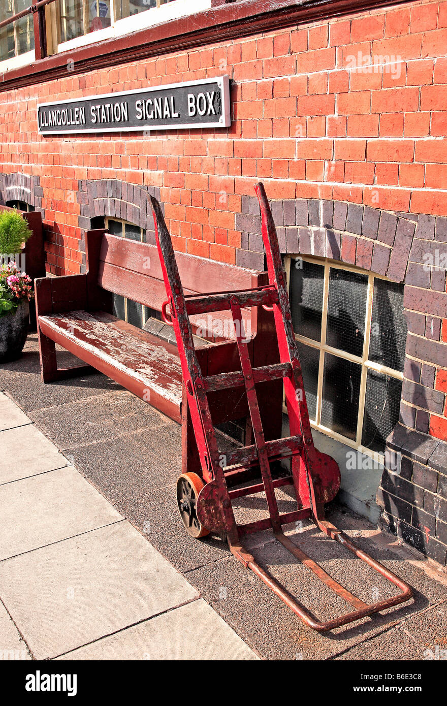 Llangollen station signal box hi-res stock photography and images - Alamy