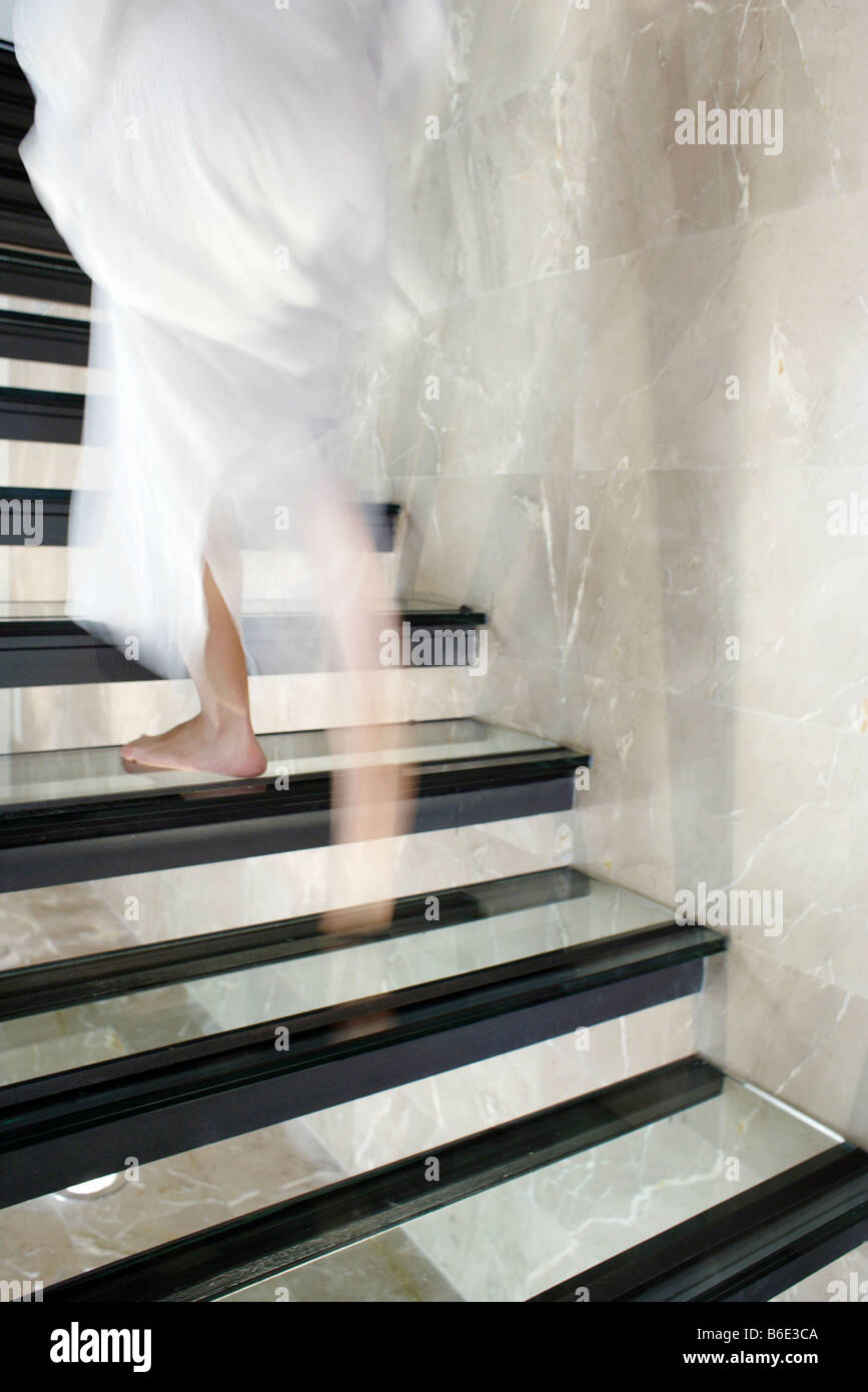 Feet stairs indoors hi-res stock photography and images - Alamy